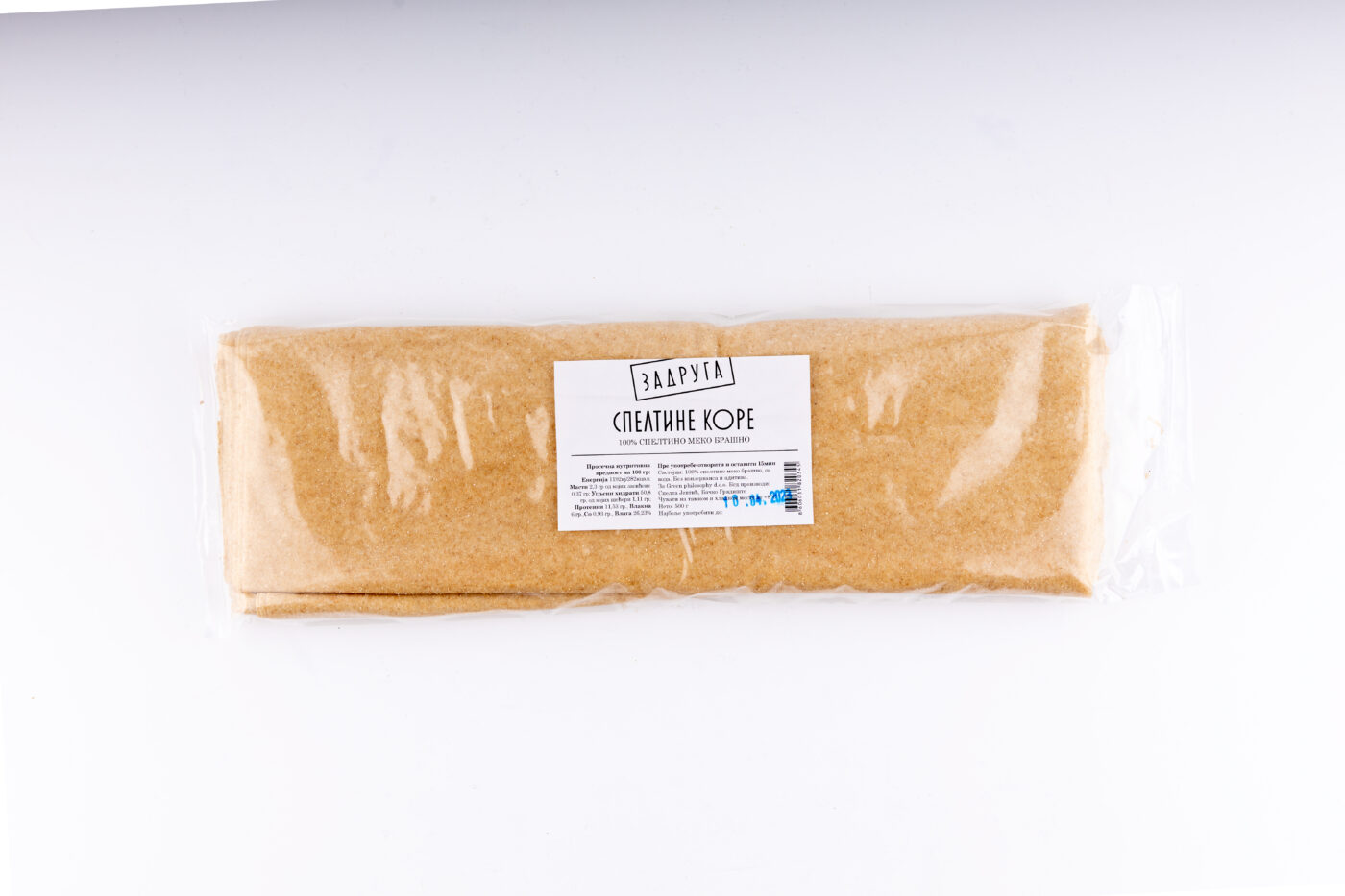 *Integralne tanke kore za pitu, 100% spelta 500g - Zadruga - Market